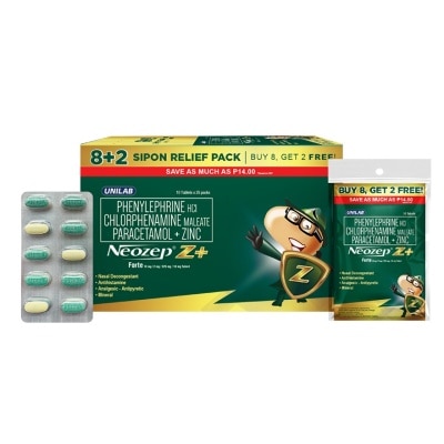 NEOZEP Z PLUS, NEOZEP Z+ 8+2 Promo Pack | Watsons Philippines