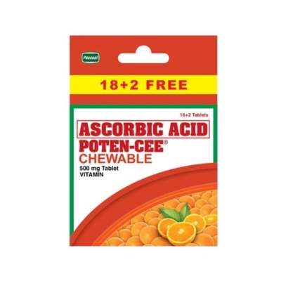 POTENCEE, POTENCEE Chewable Tablet 500mg 18 + 2 Promo Pack | Watsons ...