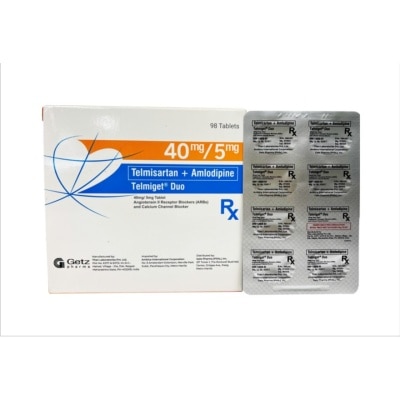 TELMIGET, TELMIGET DUO 40mg/5mg Sold Per Piece [PRESCRIPTION REQUIRED ...