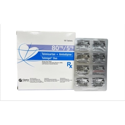 TELMIGET, TELMIGET DUO 80mg/5mg Sold Per Piece [PRESCRIPTION REQUIRED ...
