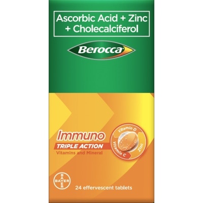 BEROCCA, BEROCCA Immuno Triple Action 24 Effervescent Tablets | Watsons ...
