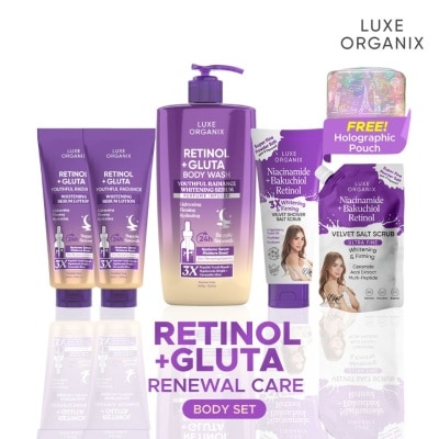 LUXE ORGANIX, LUXE ORGANIX Retinol Renewal Body Care Set | Watsons ...