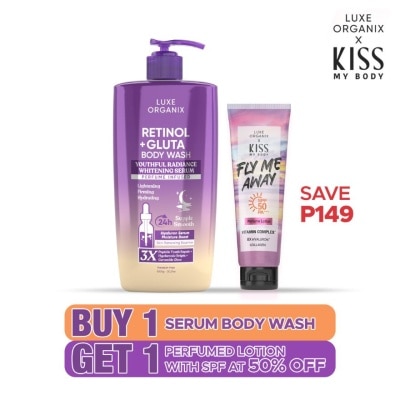 LUXE ORGANIX, LUXE ORGANIX Retinol Body Wash + Kiss My Body Fly Me Away ...