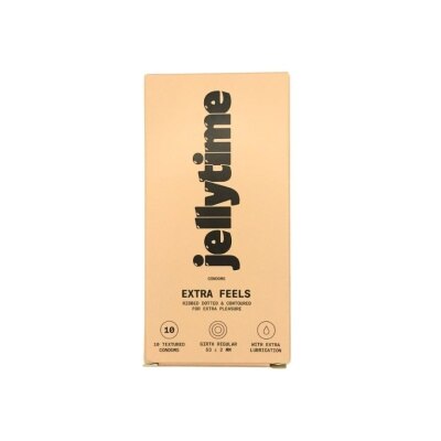 JELLY TIME, JELLY TIME Extra Feels Condoms Ribbed, Dotted & Contoured ...