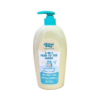 CHUMMY BABY, CHUMMY BABY Natural N' Mild 3-in-1 Head to Toe Wash 500ml ...