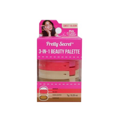 PRETTY SECRET, PRETTY SECRET 3-in-1 Beauty Palette Sweet Bloom 7g ...