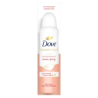 DOVE, DOVE Radiant + Care Deodorant Serum Spray 135ml | Watsons Philippines