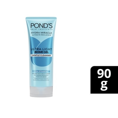 PONDS, PONDS Hydra Miracle Ultra Light Biome Gel Cleanser 90g | Watsons ...