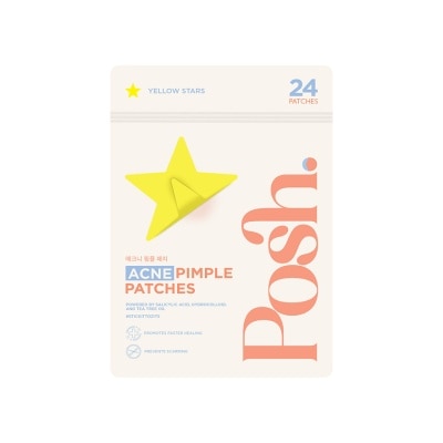 POSH SKIN, POSH SKIN Acne Pimple Patches Yellow Stars 24 Pieces | Watsons Philippines