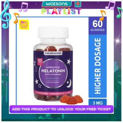 WELLSPRING, WELLSPRING Melatonin Gummies 60s x 3mg | Watsons Philippines