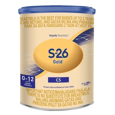 S26, S-26 Gold CS Can 0-12 Months 800g | Watsons Philippines
