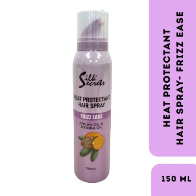 SILK SECRETS, SILK SECRETS Heat Protectant Hair Spray Frizz Ease 150ml ...