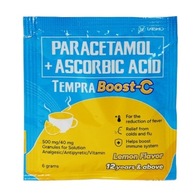 TEMPRA, TEMPRA Boost-C 500mg/40mg Granules Lemon Flavor | Watsons ...