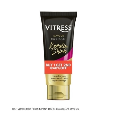 VITRESS, VITRESS Keratin Hair Polish 100ml Buy 1 Get 2nd 40% OFF Gift ...
