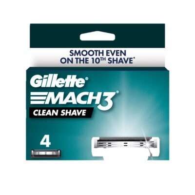 GILLETTE, GILLETTE Mach 3 Clean Shave Charcoal Cartridge 4s | Watsons ...