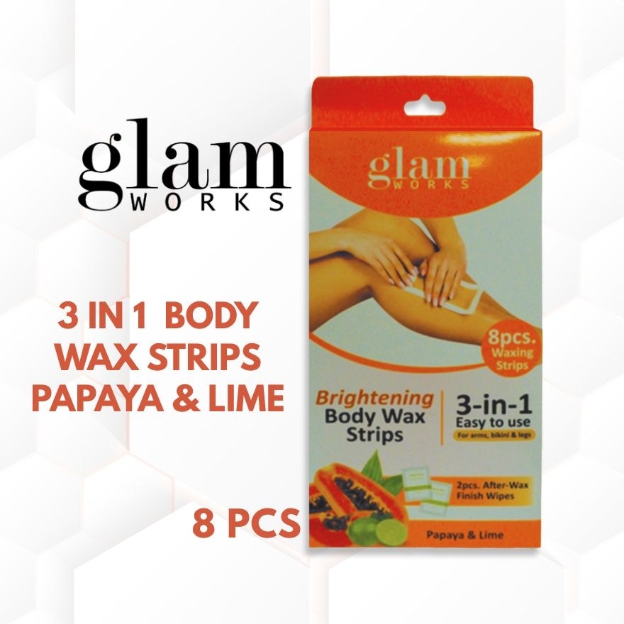 GLAMWORKS, GLAMWORKS Body Wax Strips Papaya and Lime 8s | Watsons ...