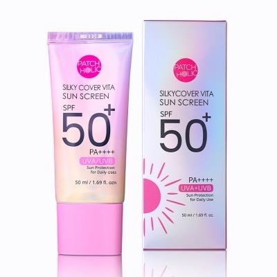 PATCH HOLIC, PATCH HOLIC Silky Cover Vita Sunscreen SPF 50+ PA++++ 50ml ...