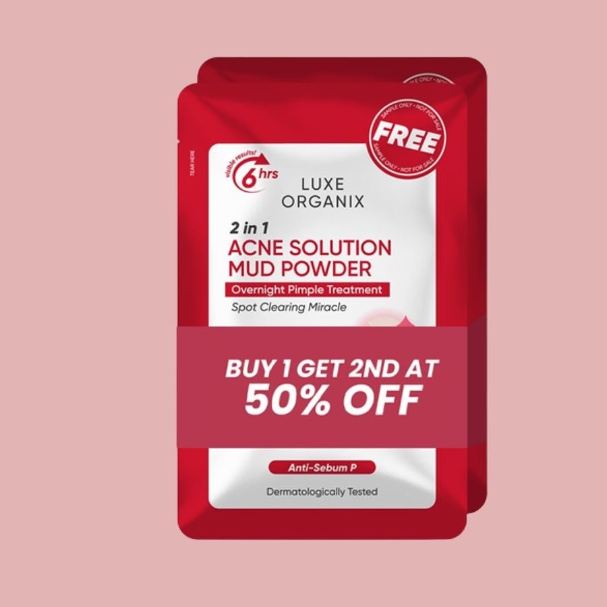 LUXE ORGANIX, LUXE ORGANIX 2 in 1 Acne Solution Mud Powder 9ml ...