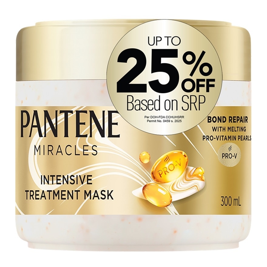 PANTENE, PANTENE Pro-V Miracles Intensive Treatment Mask 300ml 25% Off ...