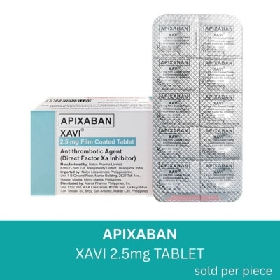 XAVI, XAVI 2.5Mg Film Coated Tablet [PRESCRIPTION REQUIRED] | Watsons ...
