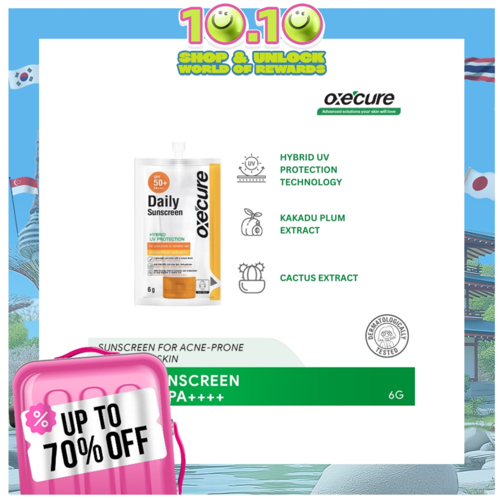 OXECURE, Daily Sunscreen SPF50+/PA++++ 6g | Watsons Philippines