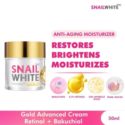 SNAILWHITE, Gold Advanced Cream Retinol + Bakuchiol 50ml | Watsons ...